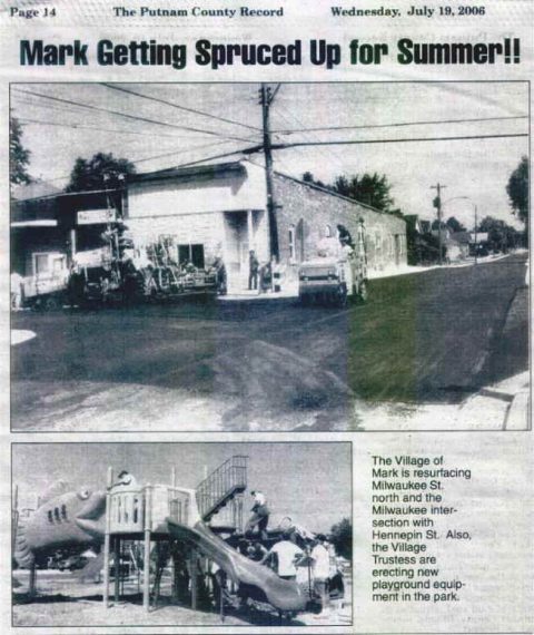 Mark Getting Spruced Up for Summer! - Village of Mark, Illinois